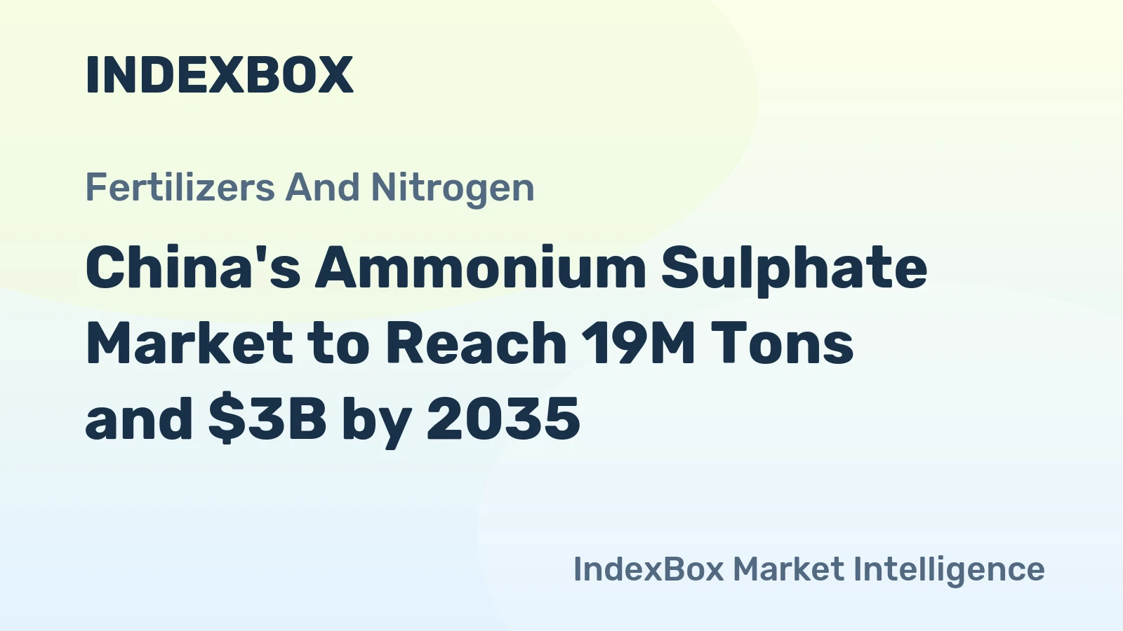 China's Ammonium Sulphate Market to Reach 19M Tons and $3B by 2035