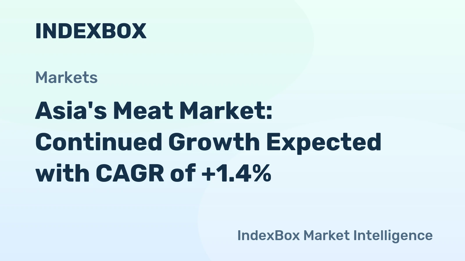 Asia's Meat Market: Continued Growth Expected with CAGR of +1.4%