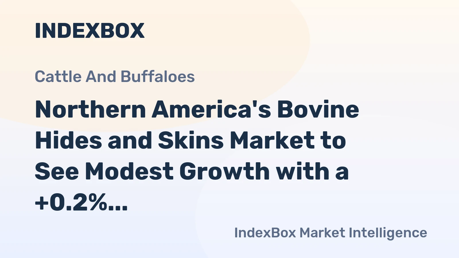 Northern America's Bovine Hides and Skins Market to See Modest Growth with a +0.2% Volume CAGR