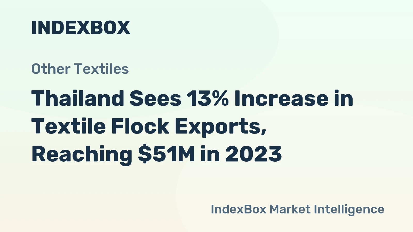 Thailand Sees 13% Increase in Textile Flock Exports, Reaching $51M in 2023