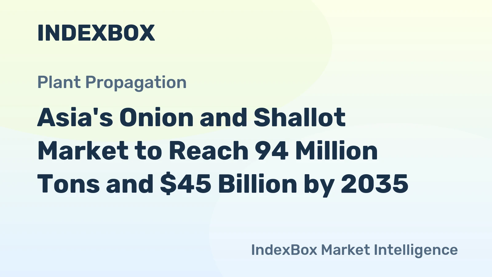 Asia's Onion and Shallot Market to Reach 94 Million Tons and $45 Billion by 2035
