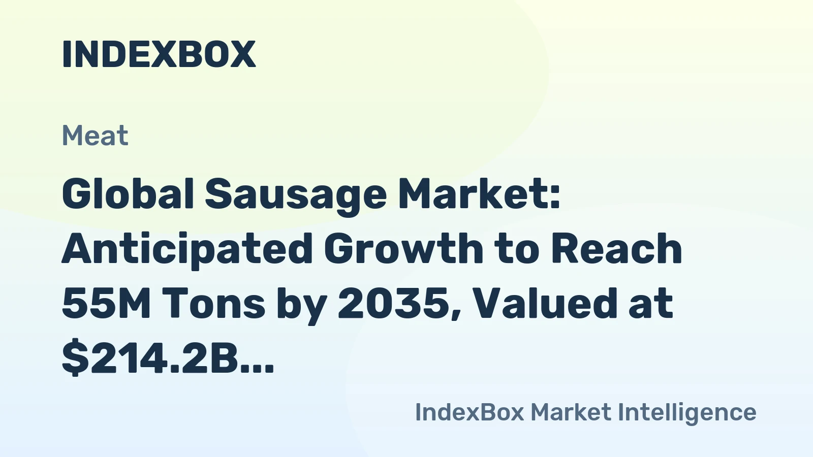 Global Sausage Market: Anticipated Growth to Reach 55M Tons by 2035, Valued at $214.2B