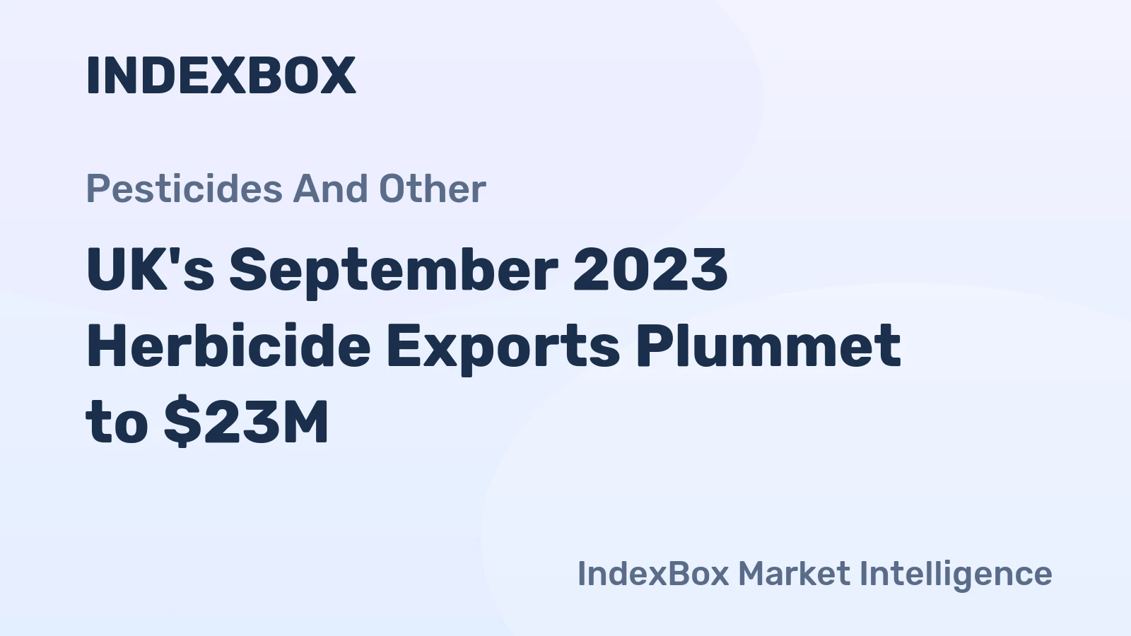 UK's September 2023 Herbicide Exports Plummet to $23M