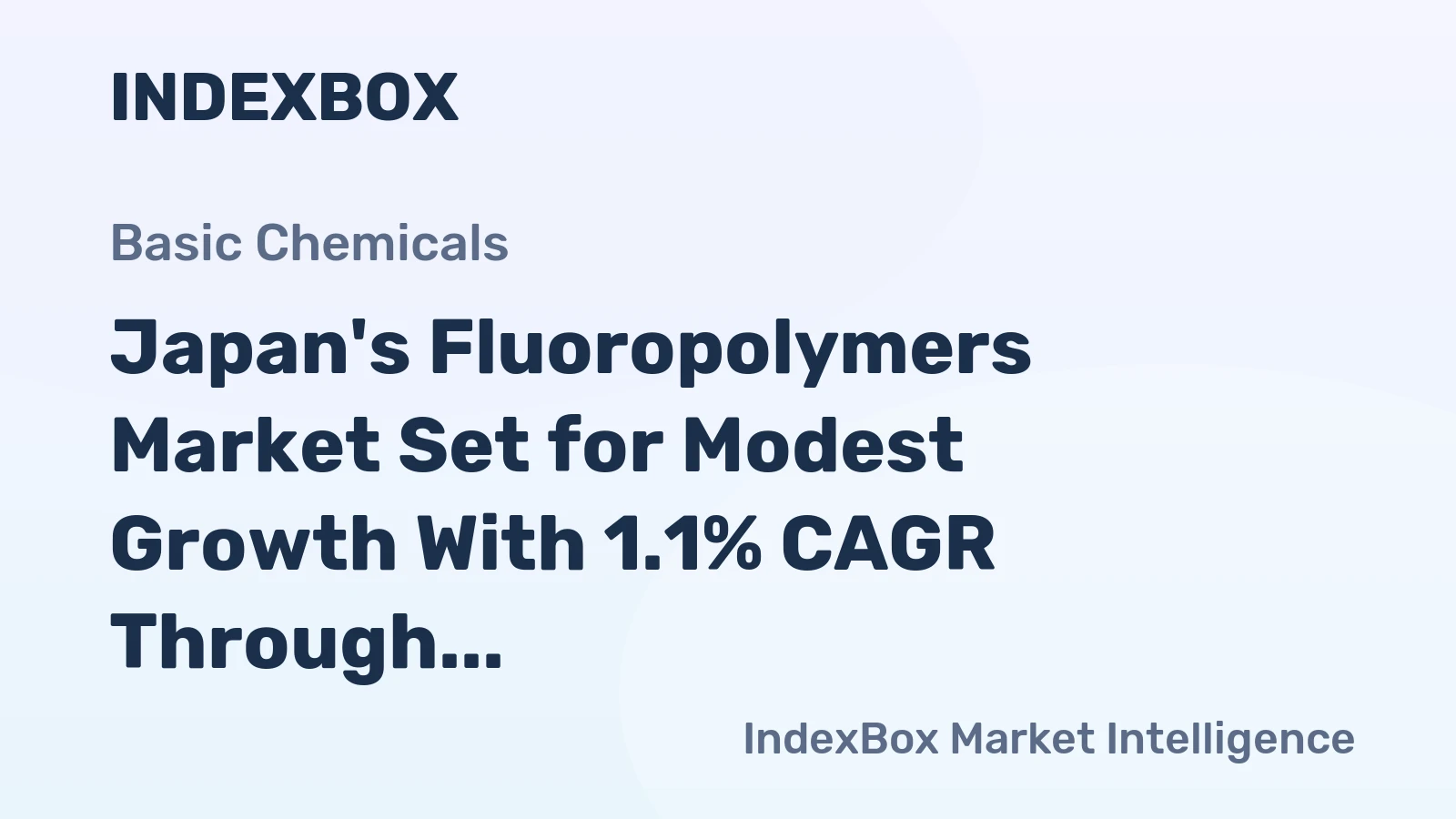 Japan's Fluoropolymers Market Set for Modest Growth With 1.1% CAGR Through 2035