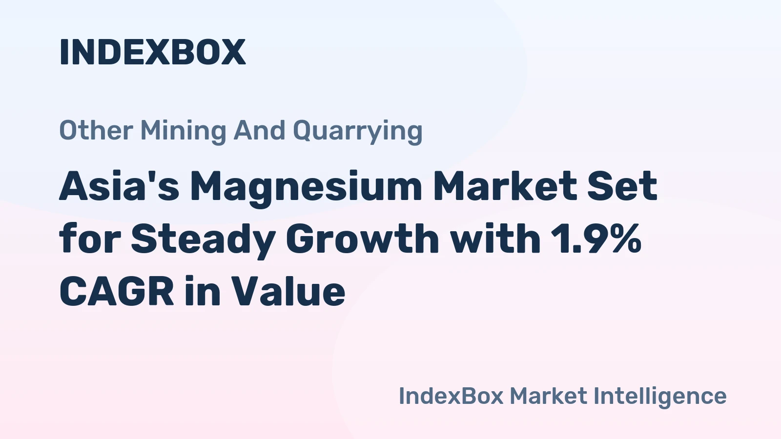 Asia's Magnesium Market Set for Steady Growth with 1.9% CAGR in Value