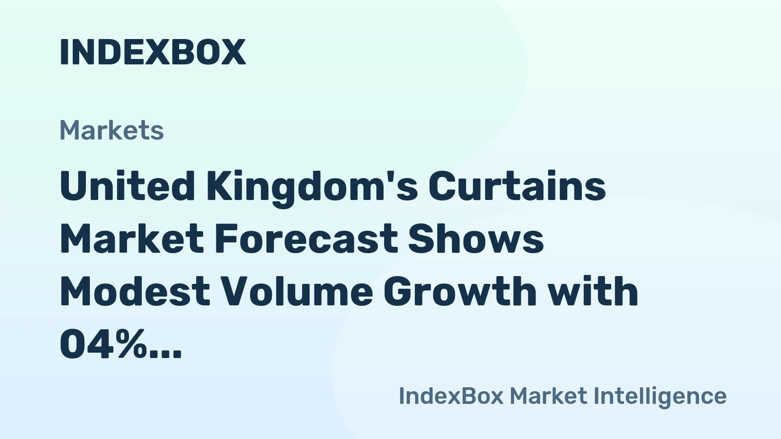 United Kingdom's Curtains Market Forecast Shows Modest Volume Growth with 04% CAGR Through 2035