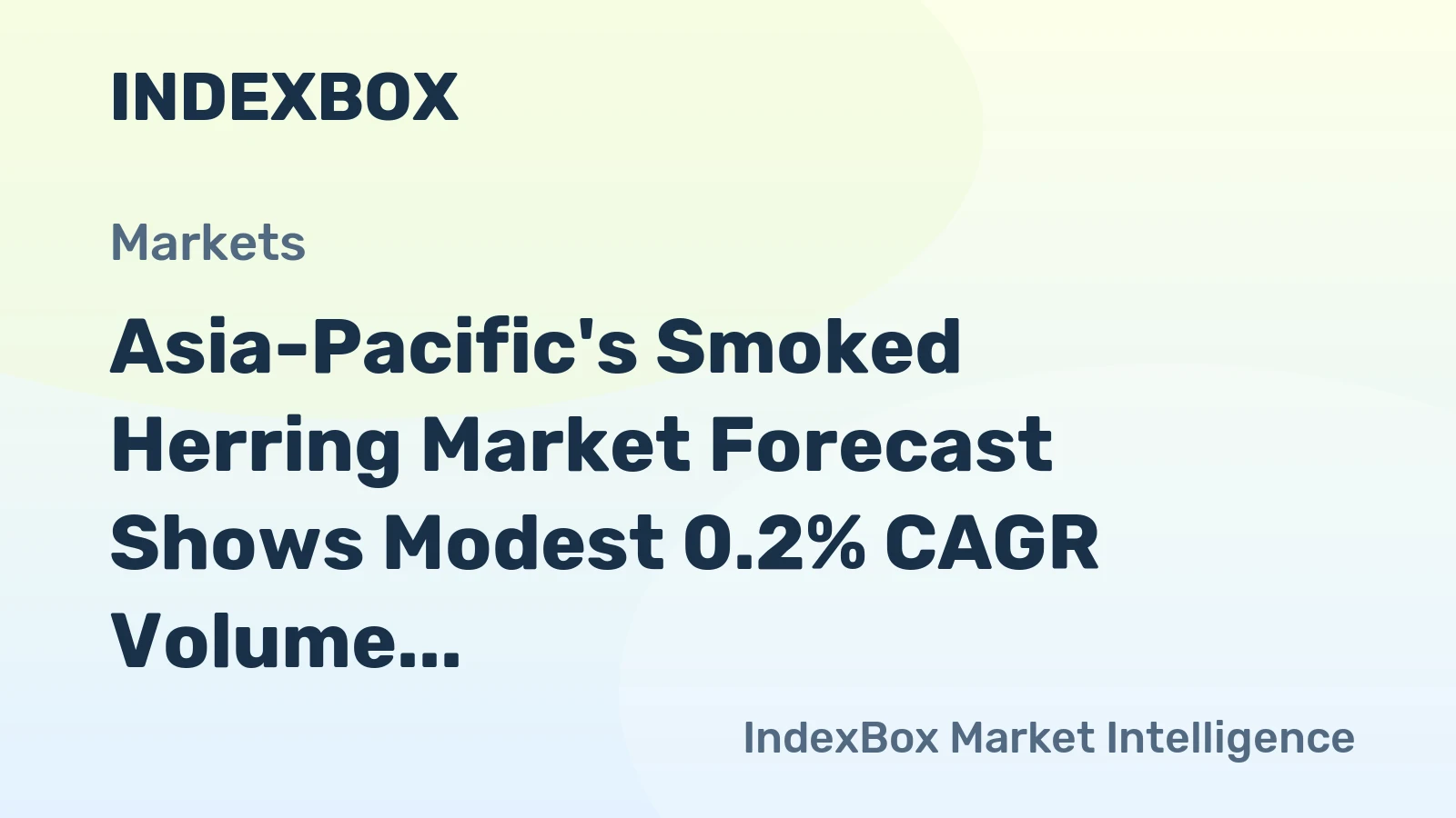 Asia-Pacific's Smoked Herring Market Forecast Shows Modest 0.2% CAGR Volume Growth Through 2035