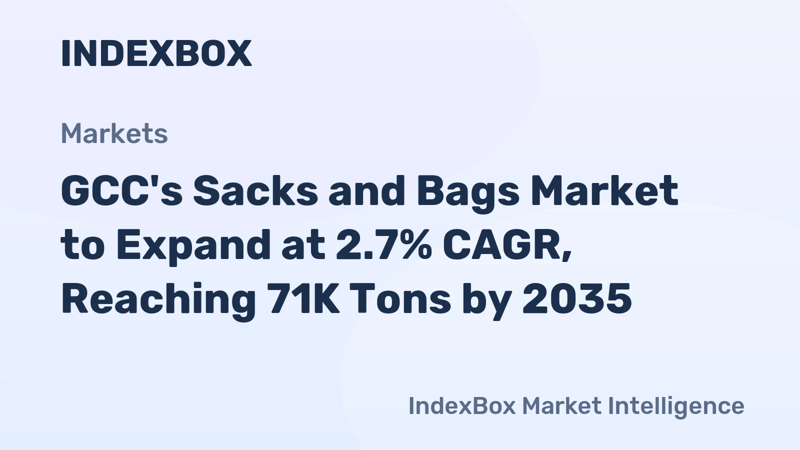 GCC's Sacks and Bags Market to Expand at 2.7% CAGR, Reaching 71K Tons by 2035