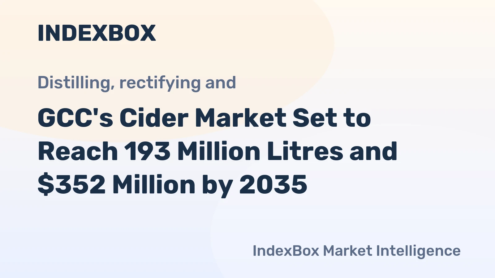 GCC's Cider Market Set to Reach 193 Million Litres and $352 Million by 2035