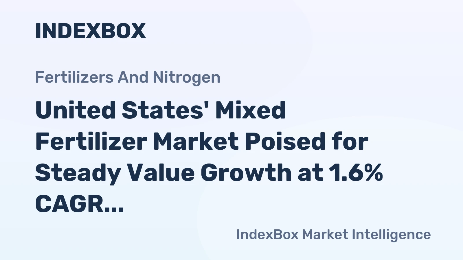 United States' Mixed Fertilizer Market Poised for Steady Value Growth at 1.6% CAGR Through 2035