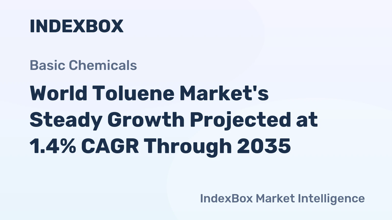 World Toluene Market's Steady Growth Projected at 1.4% CAGR Through 2035