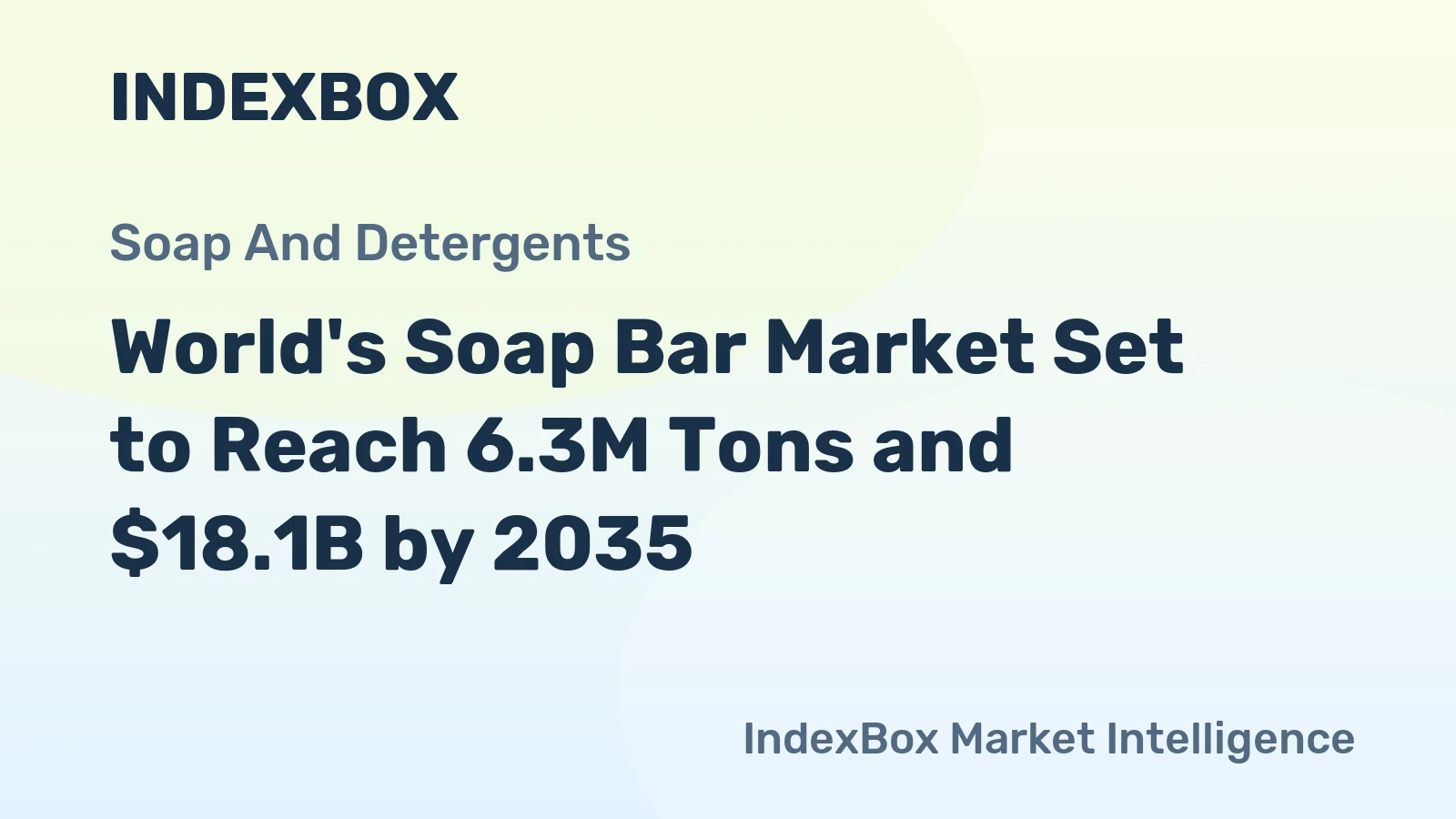 World's Soap Bar Market Set to Reach 6.3M Tons and $18.1B by 2035
