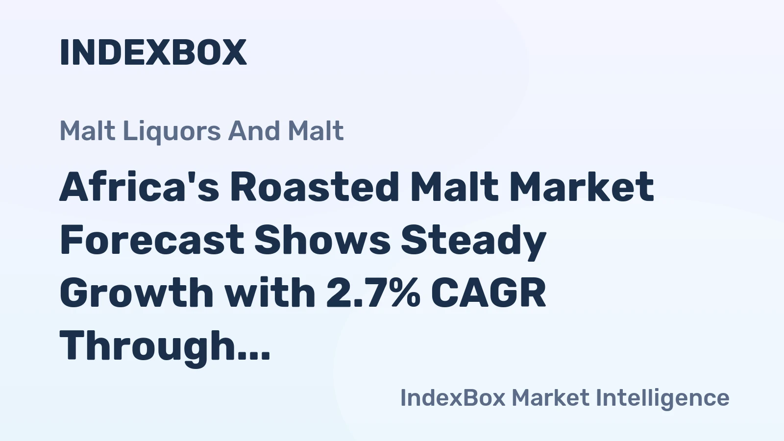 Africa's Roasted Malt Market Forecast Shows Steady Growth with 2.7% CAGR Through 2035