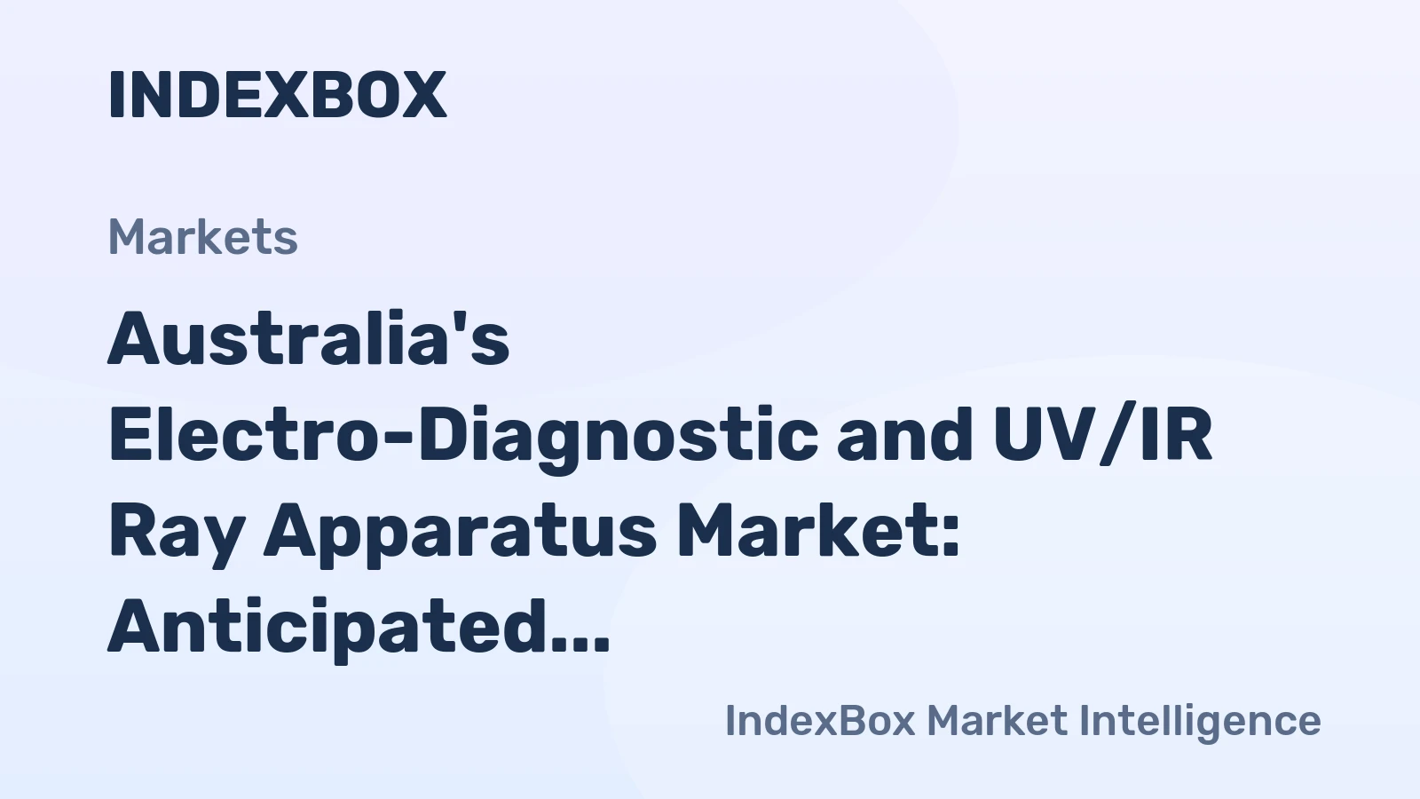 Australia's Electro-Diagnostic and UV/IR Ray Apparatus Market: Anticipated CAGR +0.5% and +1.1% from 2024 to 2035