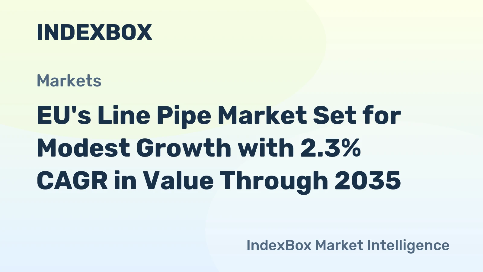 EU's Line Pipe Market Set for Modest Growth with 2.3% CAGR in Value Through 2035