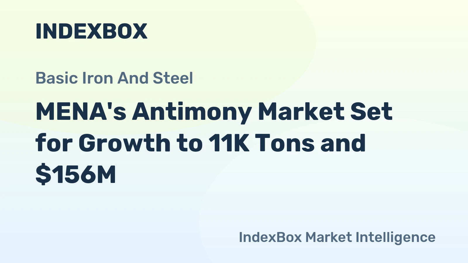 MENA's Antimony Market Set for Growth to 11K Tons and $156M