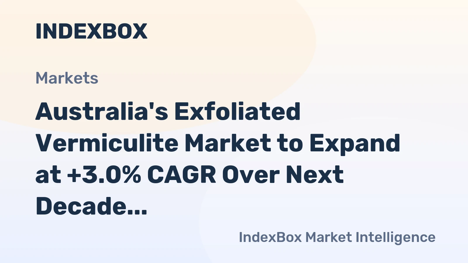Australia's Exfoliated Vermiculite Market to Expand at +3.0% CAGR Over Next Decade