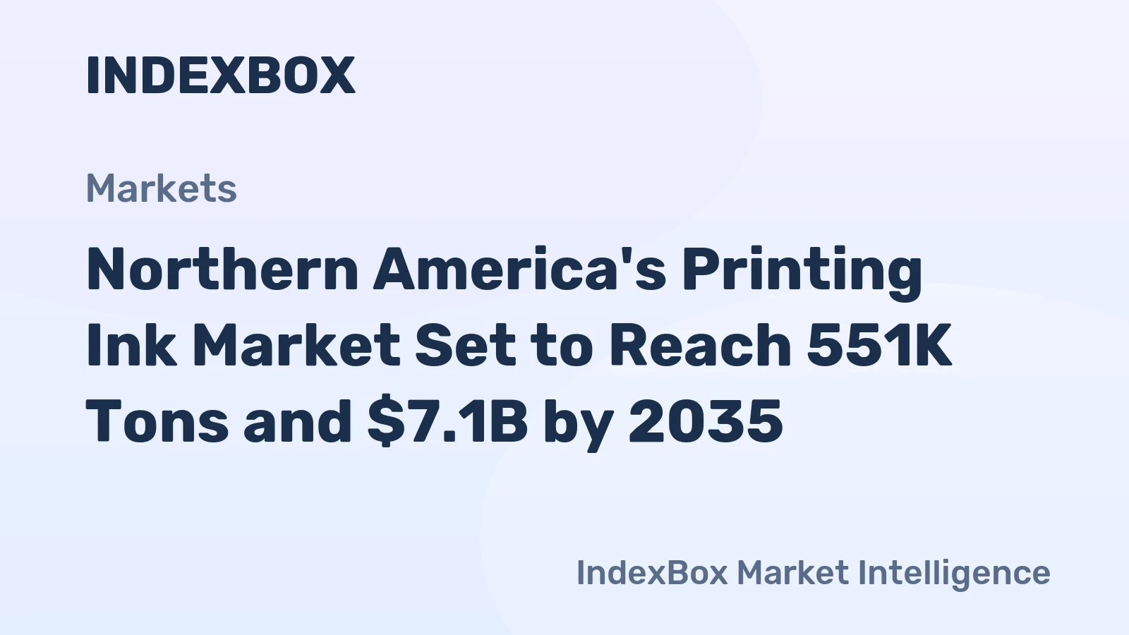 Northern America's Printing Ink Market Set to Reach 551K Tons and $7.1B by 2035