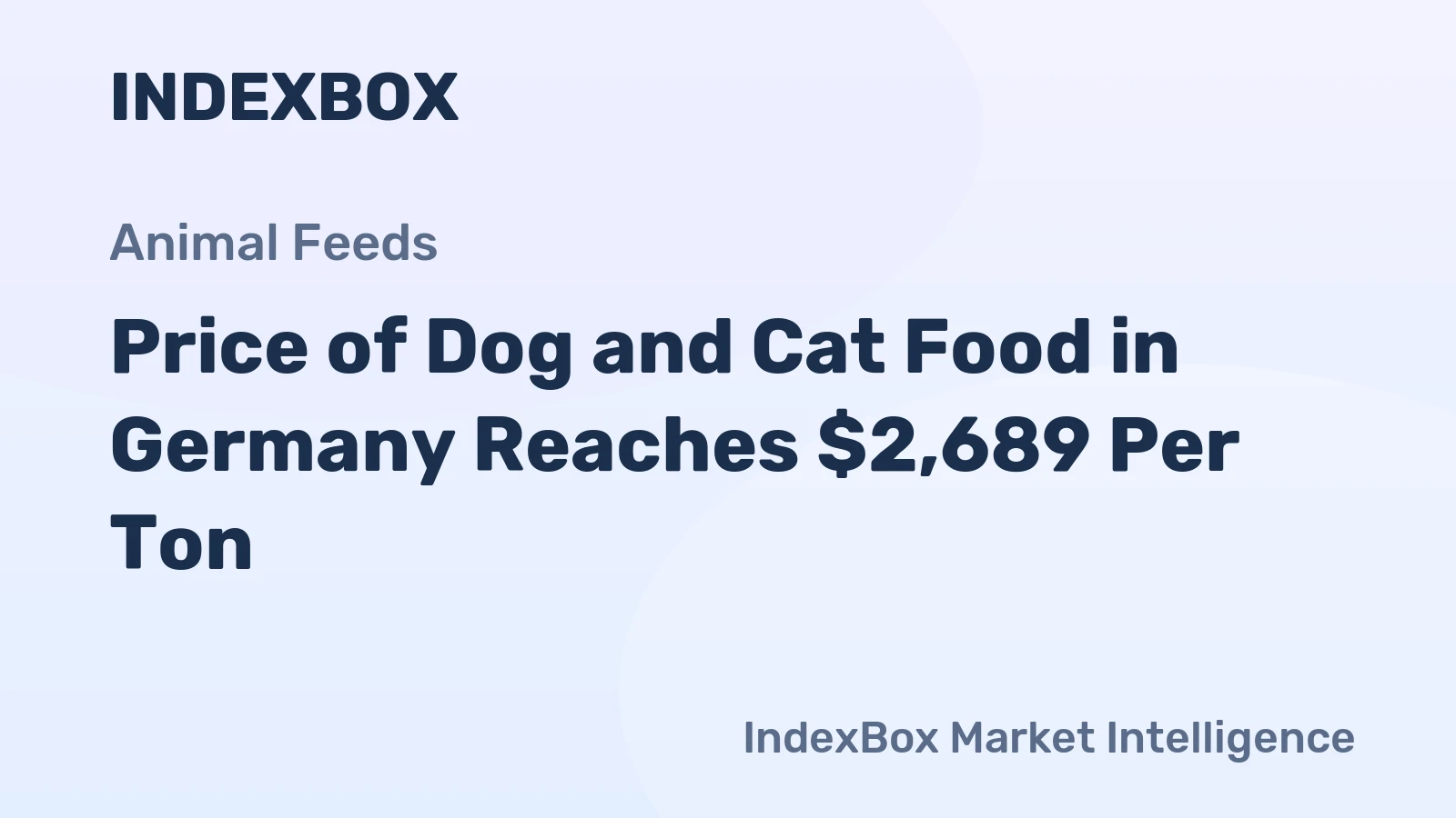 Price of Dog and Cat Food in Germany Reaches $2,689 Per Ton