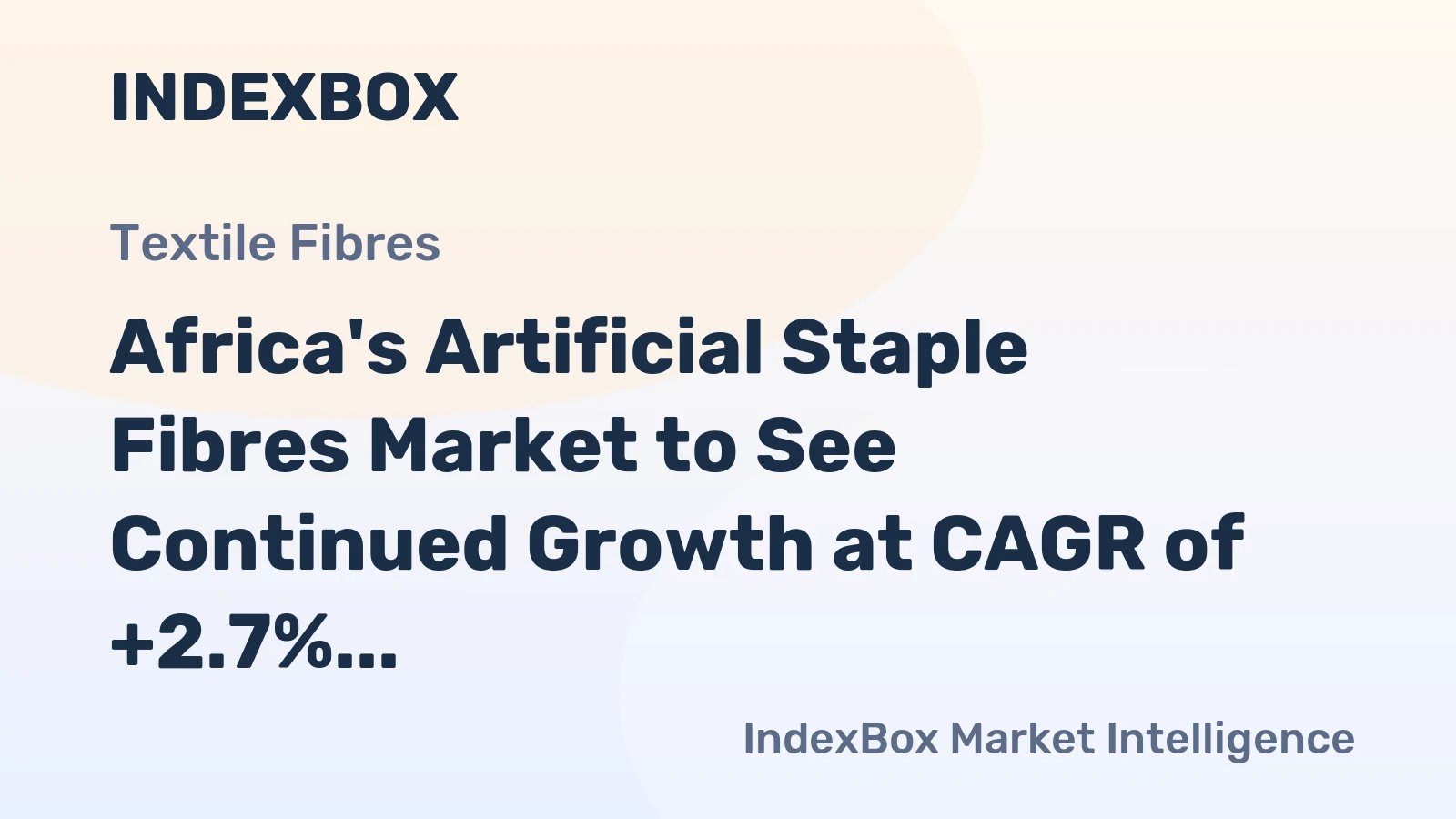 Africa's Artificial Staple Fibres Market to See Continued Growth at CAGR of +2.7% Reaching $596M by 2035