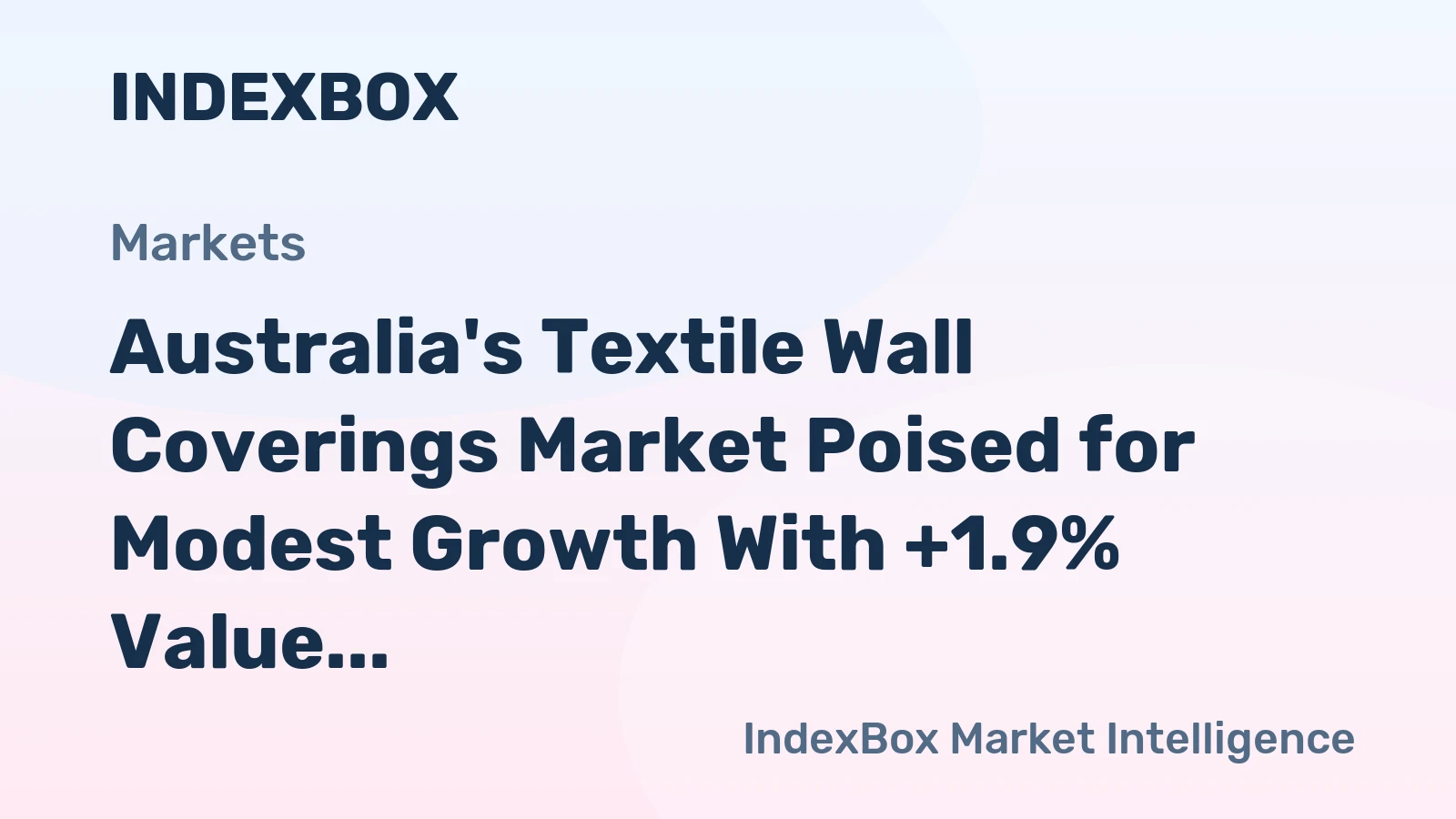 Australia's Textile Wall Coverings Market Poised for Modest Growth With +1.9% Value CAGR Through 2035