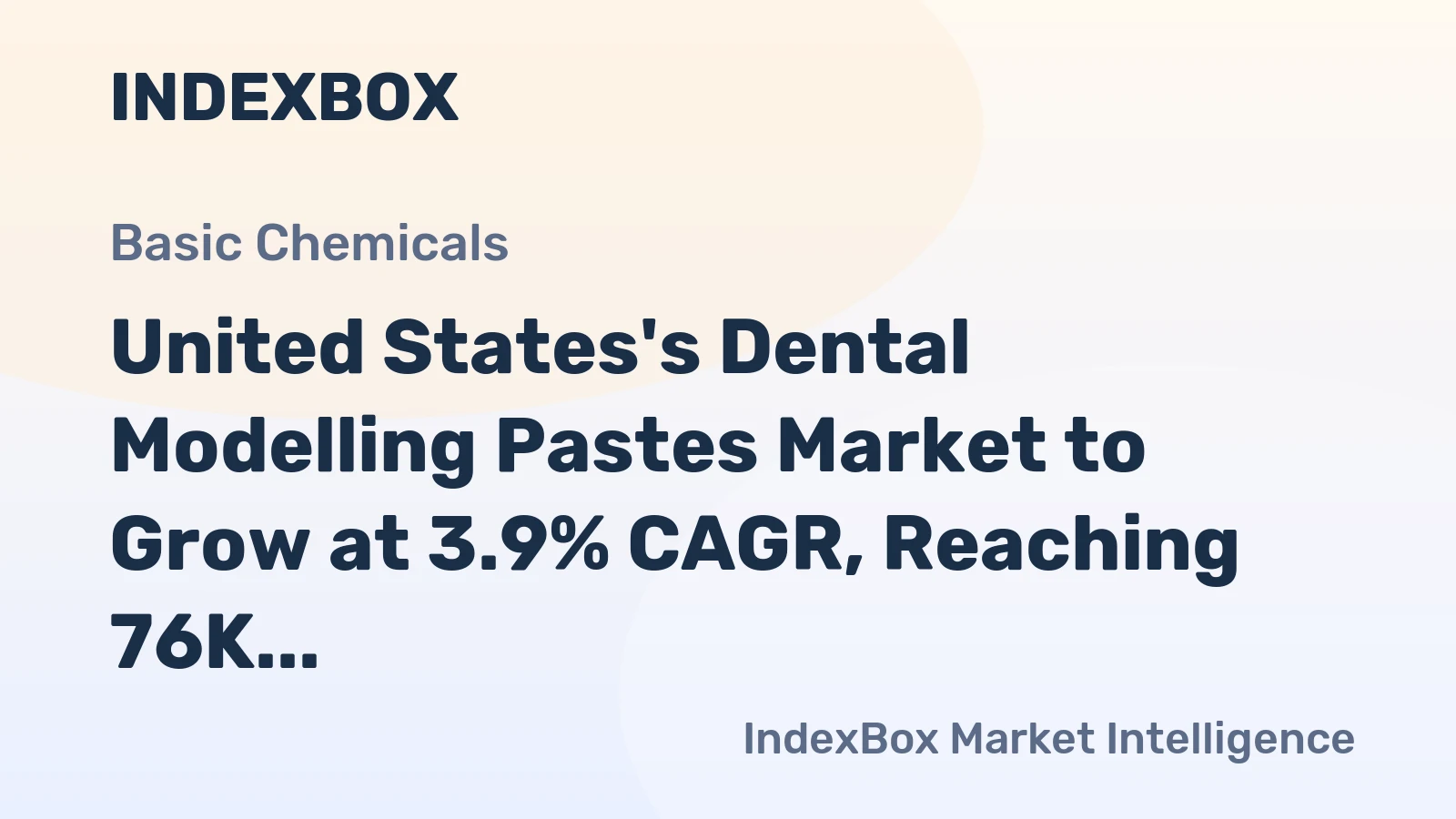 United States's Dental Modelling Pastes Market to Grow at 3.9% CAGR, Reaching 76K Tons by 2035, Valued at $458M