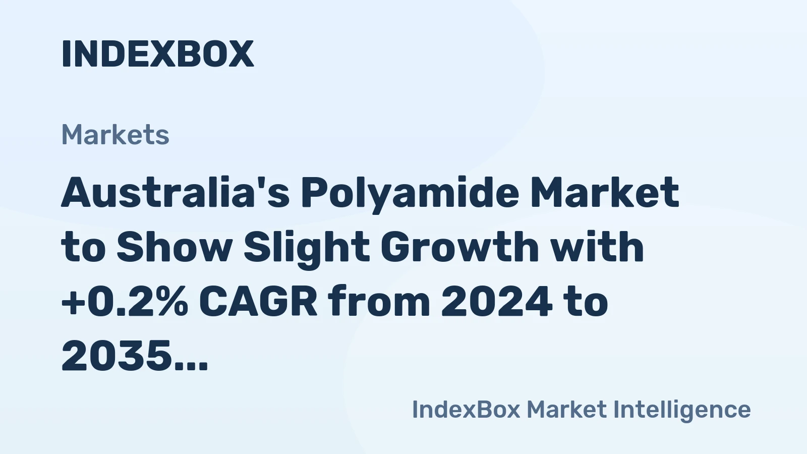 Australia's Polyamide Market to Show Slight Growth with +0.2% CAGR from 2024 to 2035