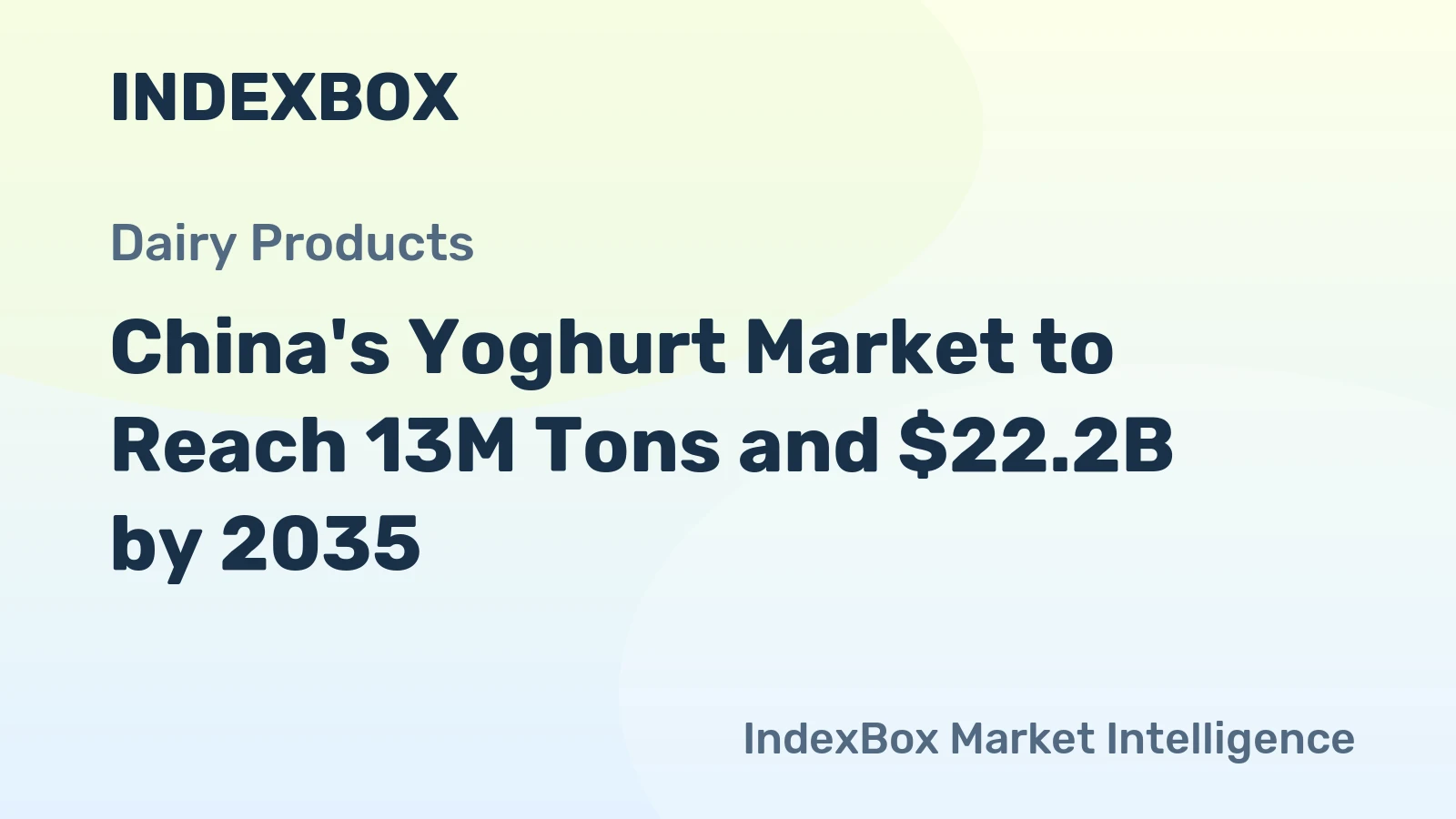 China's Yoghurt Market to Reach 13M Tons and $22.2B by 2035
