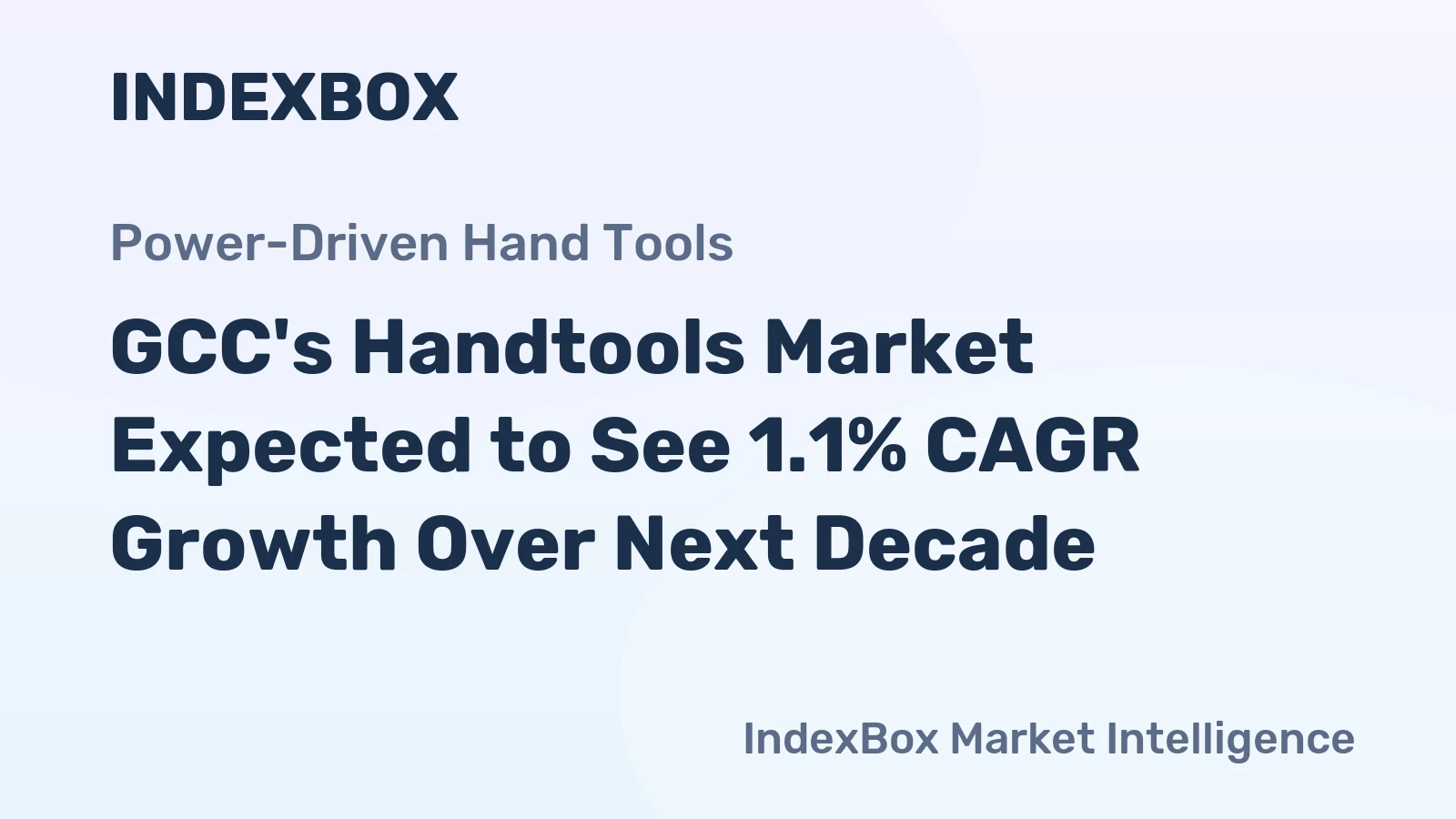GCC's Handtools Market Expected to See 1.1% CAGR Growth Over Next Decade