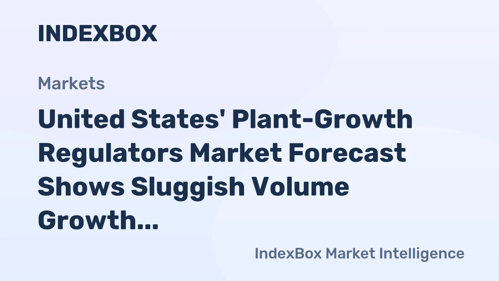 United States' Plant-Growth Regulators Market Forecast Shows Sluggish Volume Growth at 0.1% CAGR Through 2035