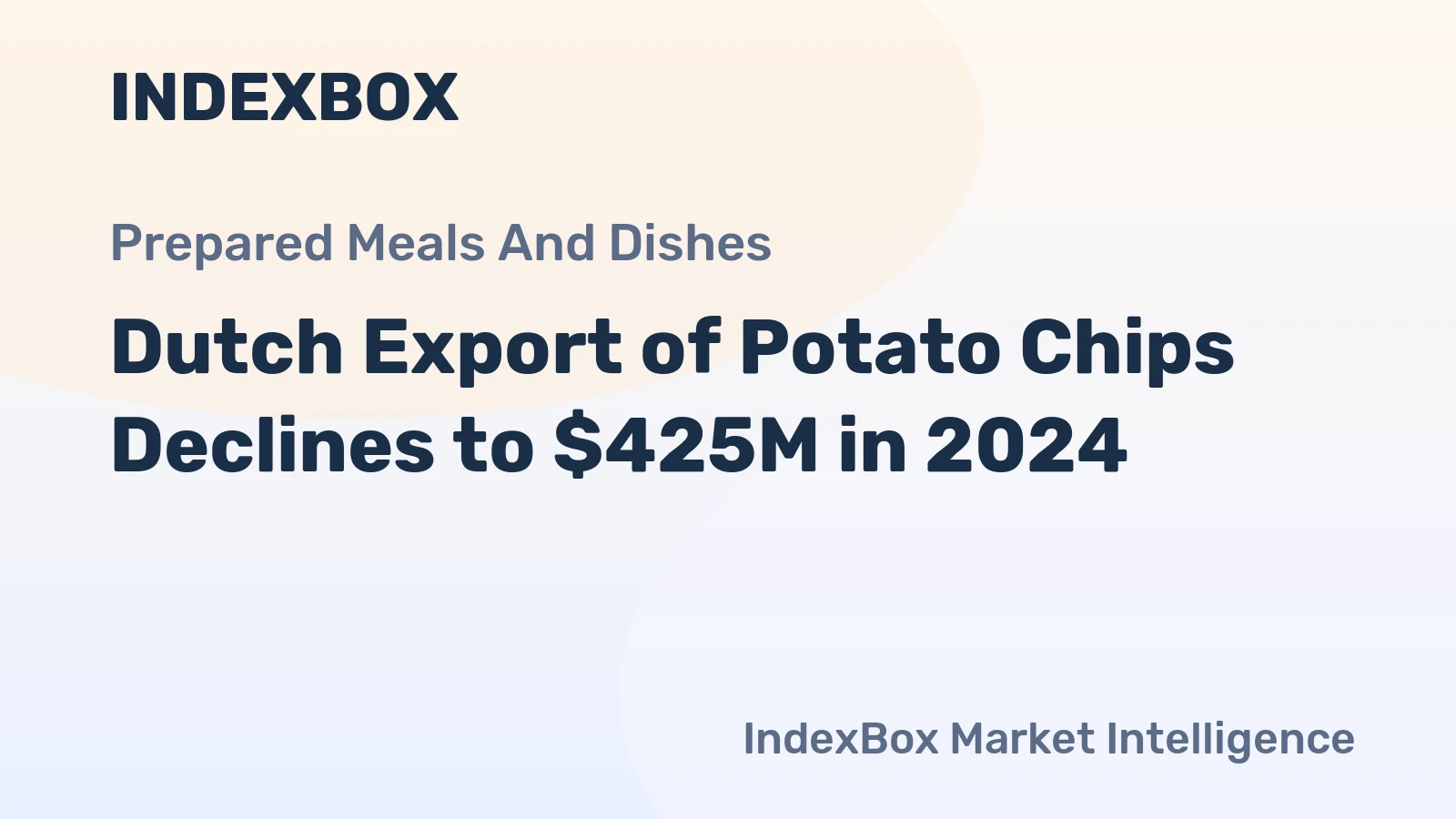 Dutch Export of Potato Chips Declines to $425M in 2024