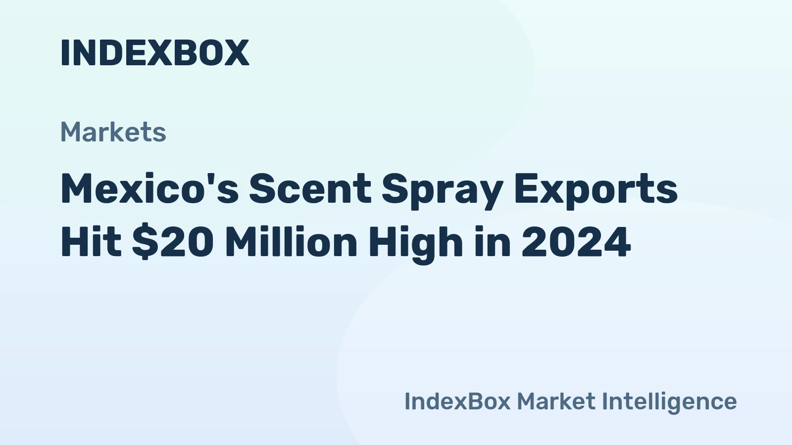 Mexico's Scent Spray Exports Hit $20 Million High in 2024