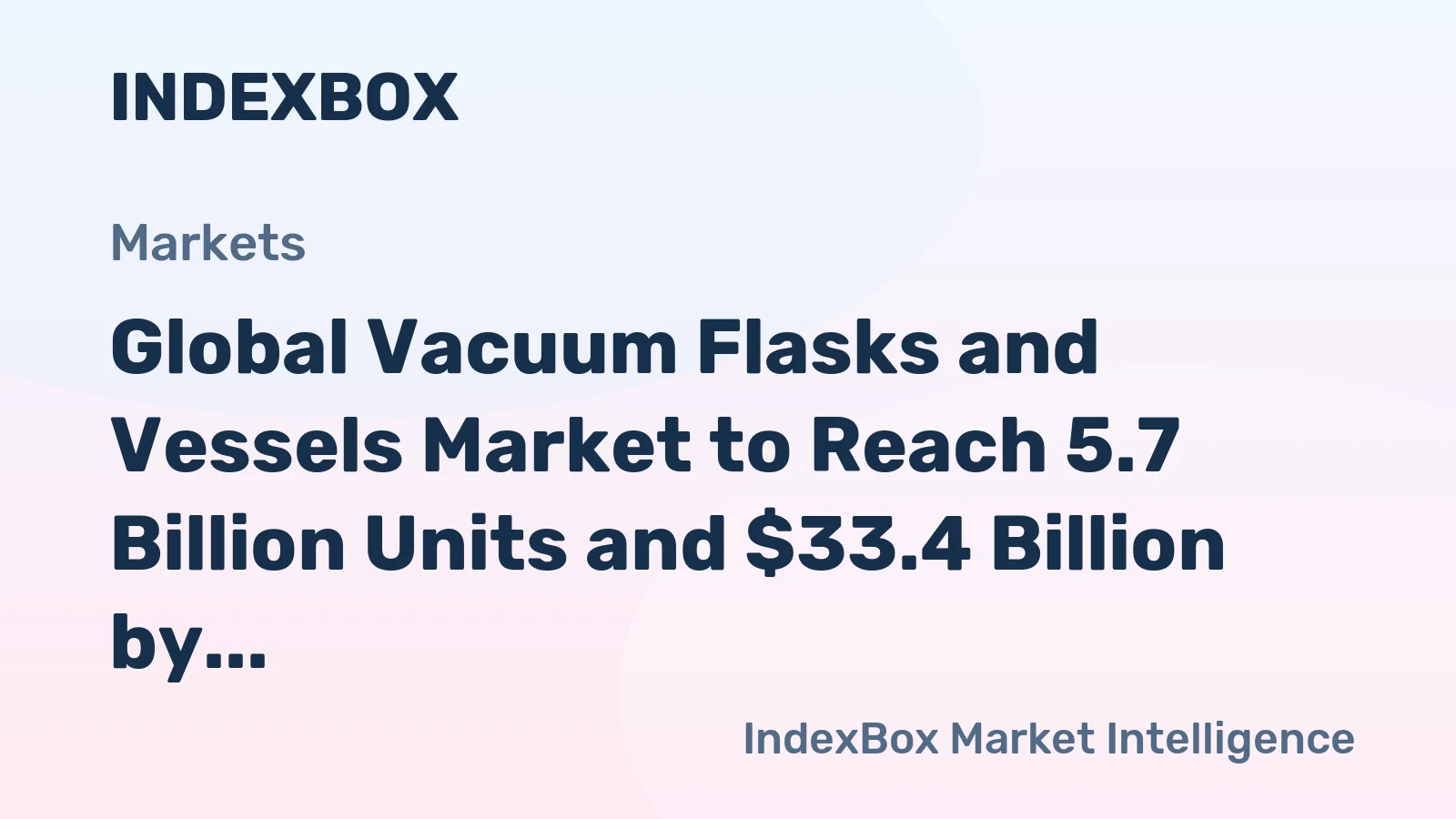 Global Vacuum Flasks and Vessels Market to Reach 5.7 Billion Units and $33.4 Billion by 2035
