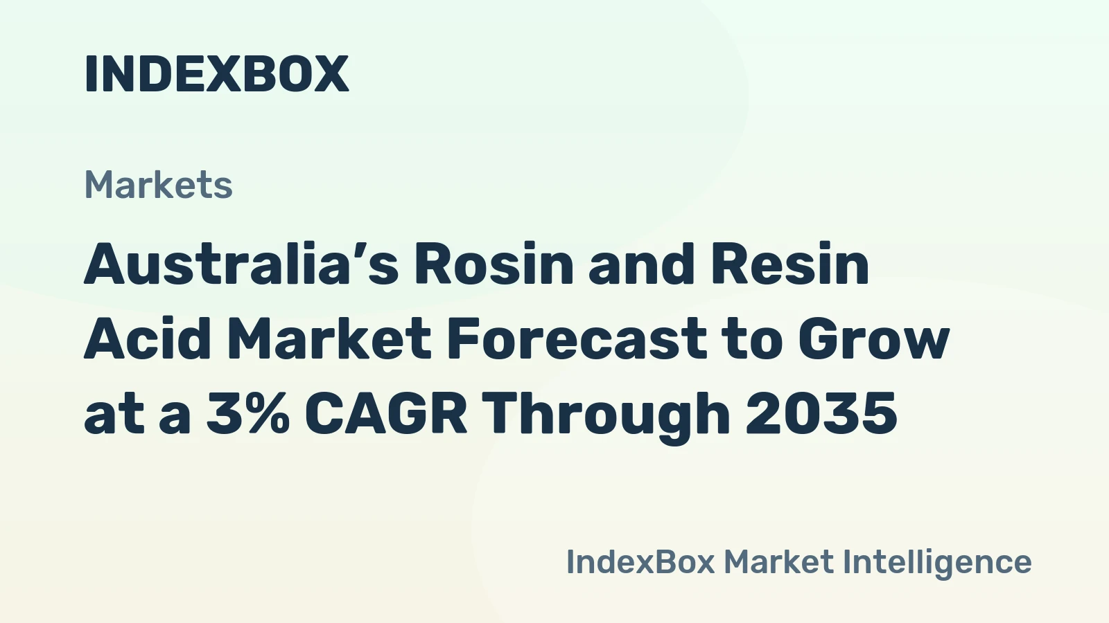 Australia’s Rosin and Resin Acid Market Forecast to Grow at a 3% CAGR Through 2035