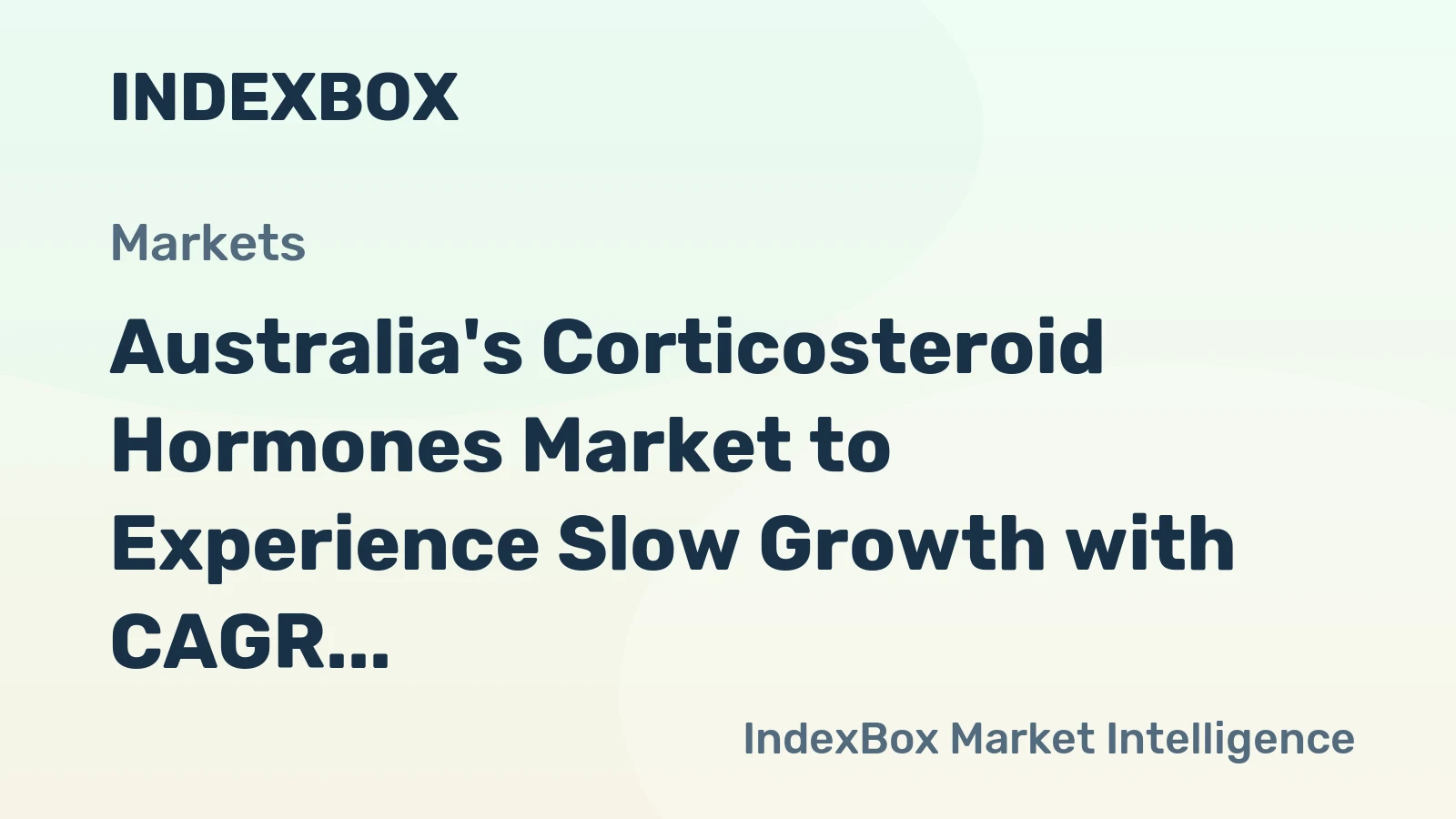 Australia's Corticosteroid Hormones Market to Experience Slow Growth with CAGR of +0.5% from 2024-2035