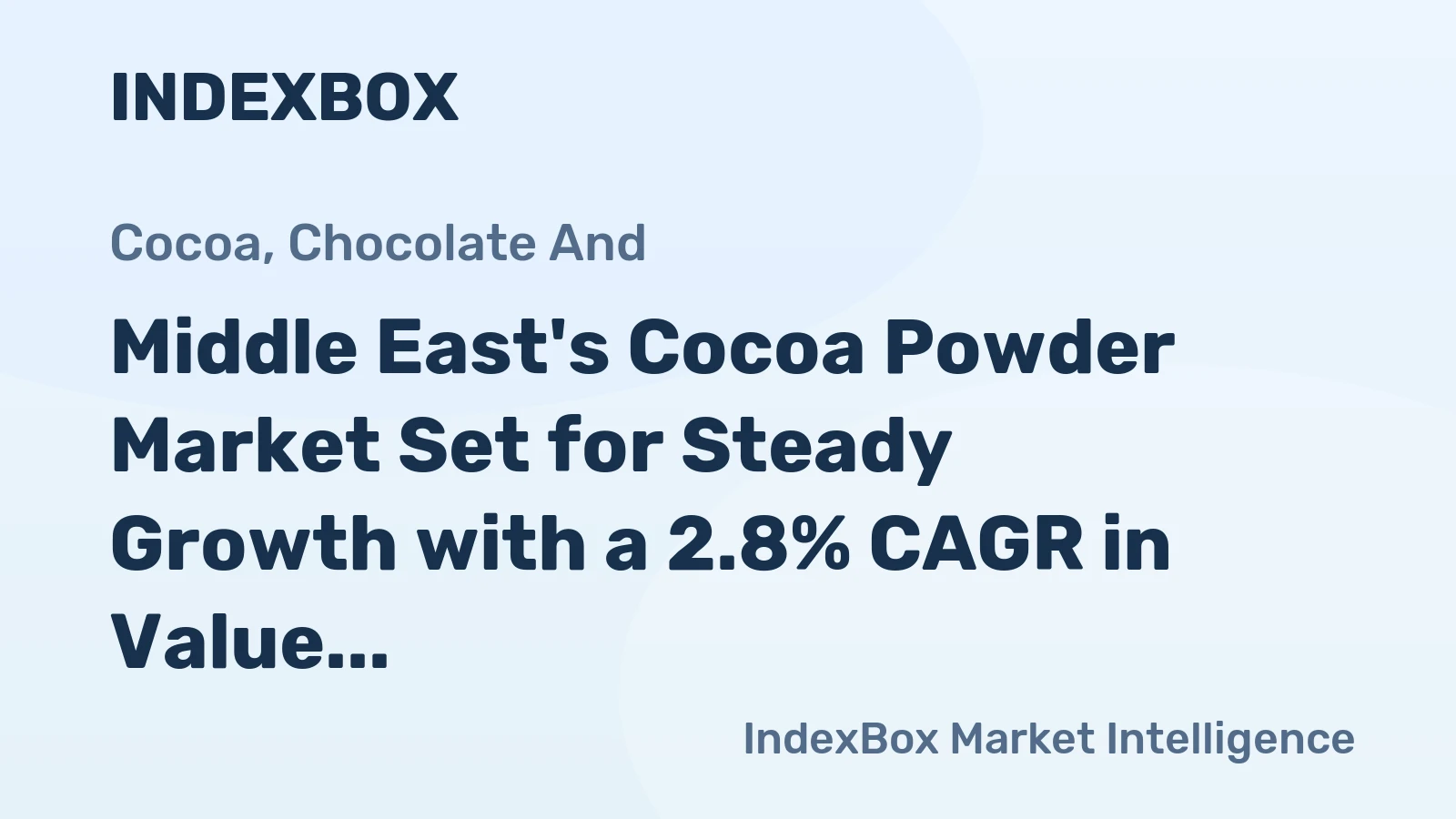 Middle East's Cocoa Powder Market Set for Steady Growth with a 2.8% CAGR in Value