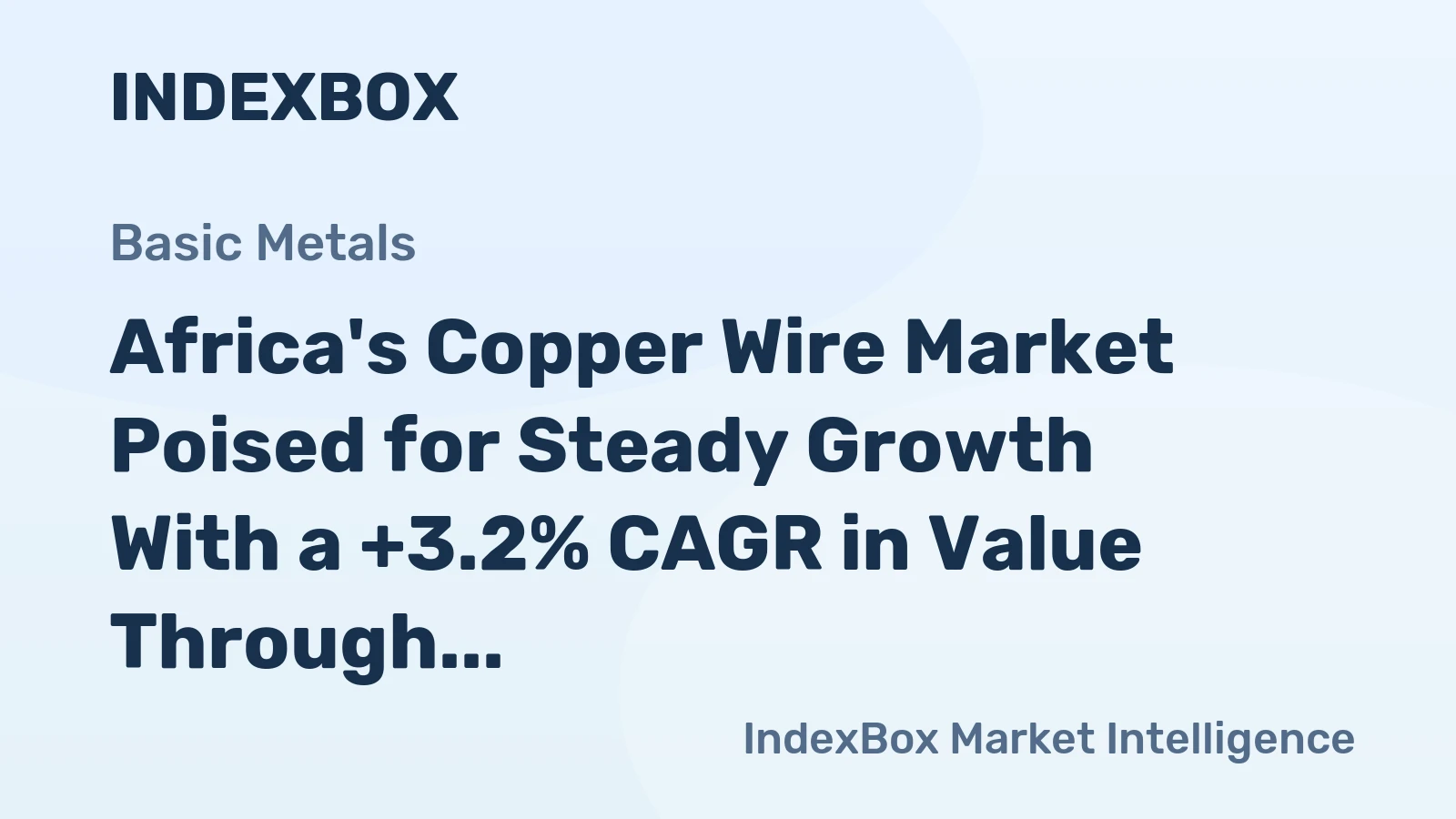 Africa's Copper Wire Market Poised for Steady Growth With a +3.2% CAGR in Value Through 2035