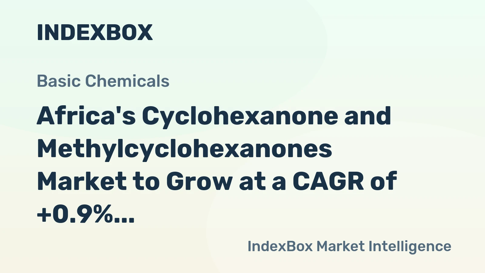 Africa's Cyclohexanone and Methylcyclohexanones Market to Grow at a CAGR of +0.9% Leading to 6.5K tons by 2035