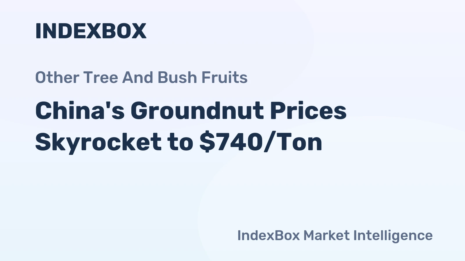 China's Groundnut Prices Skyrocket to $740/Ton