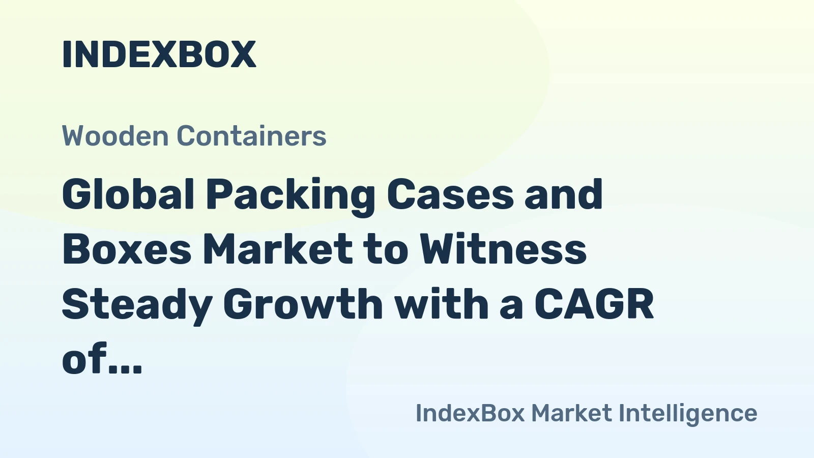 Global Packing Cases and Boxes Market to Witness Steady Growth with a CAGR of +1.4% from 2024 to 2035