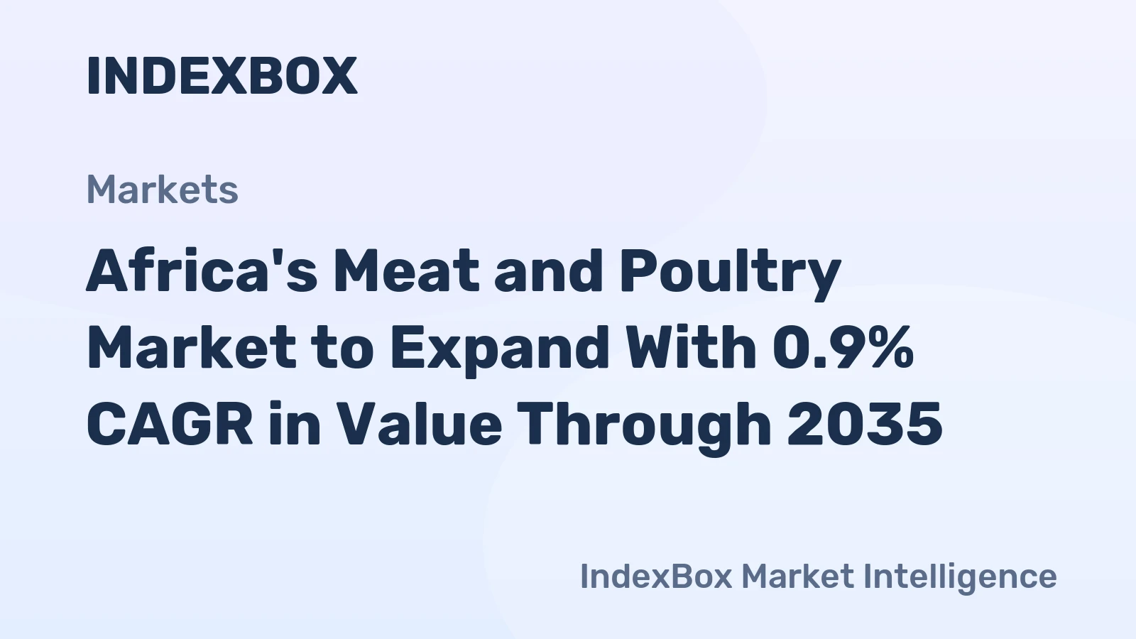 Africa's Meat and Poultry Market to Expand With 0.9% CAGR in Value Through 2035