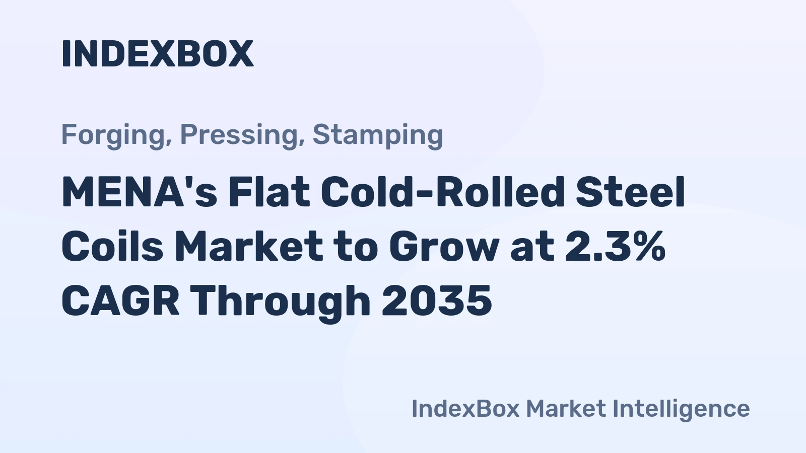 MENA's Flat Cold-Rolled Steel Coils Market to Grow at 2.3% CAGR Through 2035
