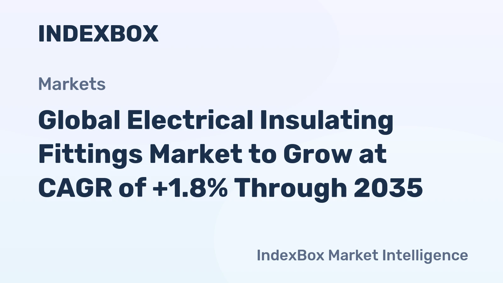 Global Electrical Insulating Fittings Market to Grow at CAGR of +1.8% Through 2035