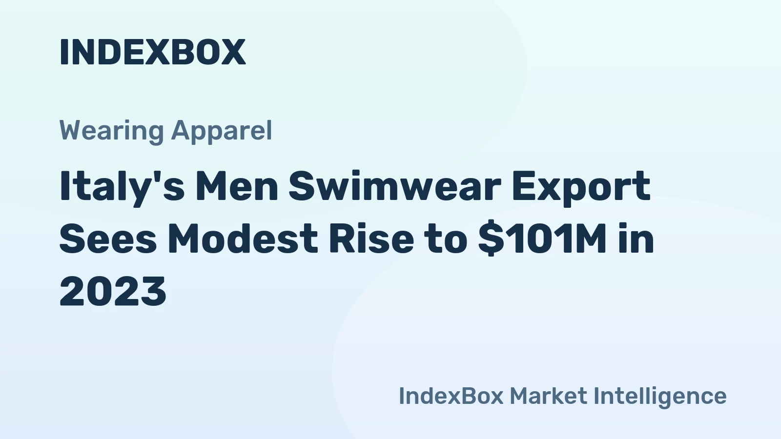 Italy's Men Swimwear Export Sees Modest Rise to $101M in 2023