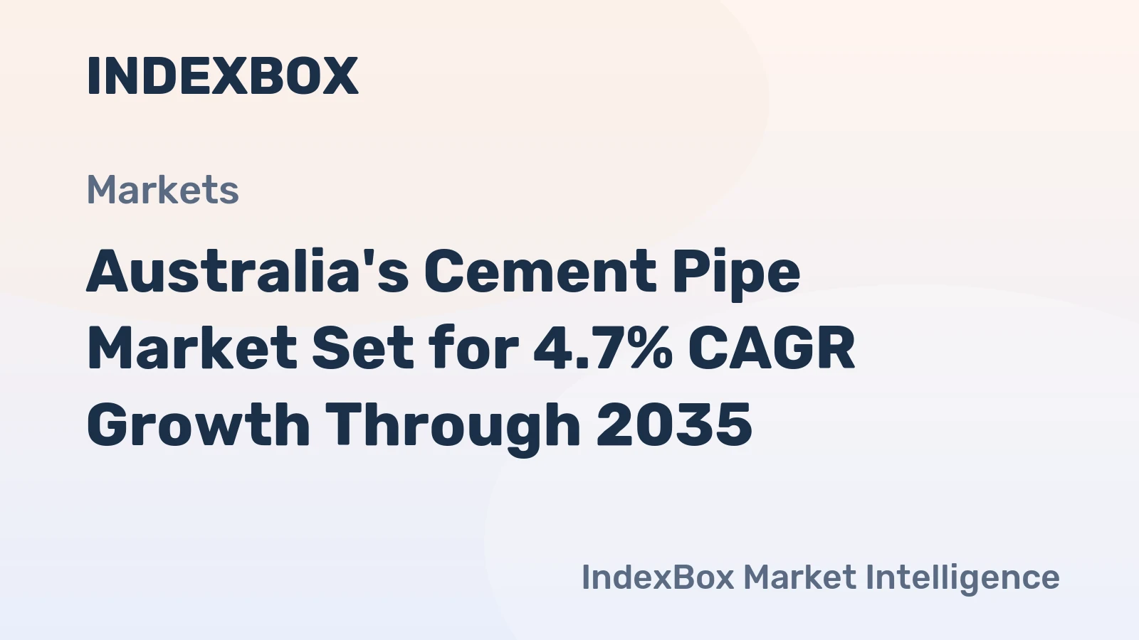 Australia's Cement Pipe Market Set for 4.7% CAGR Growth Through 2035