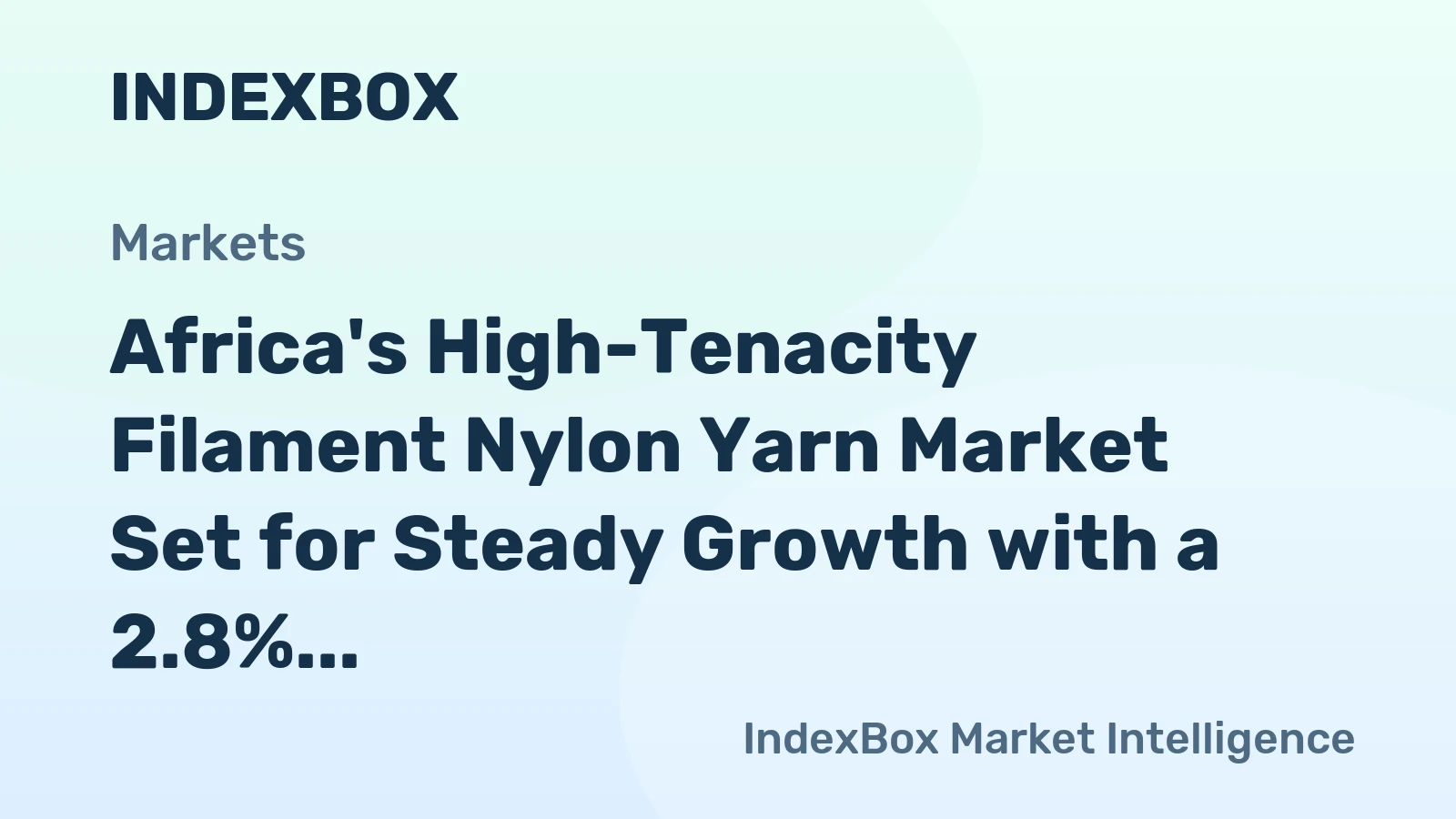 Africa's High-Tenacity Filament Nylon Yarn Market Set for Steady Growth with a 2.8% CAGR in Value
