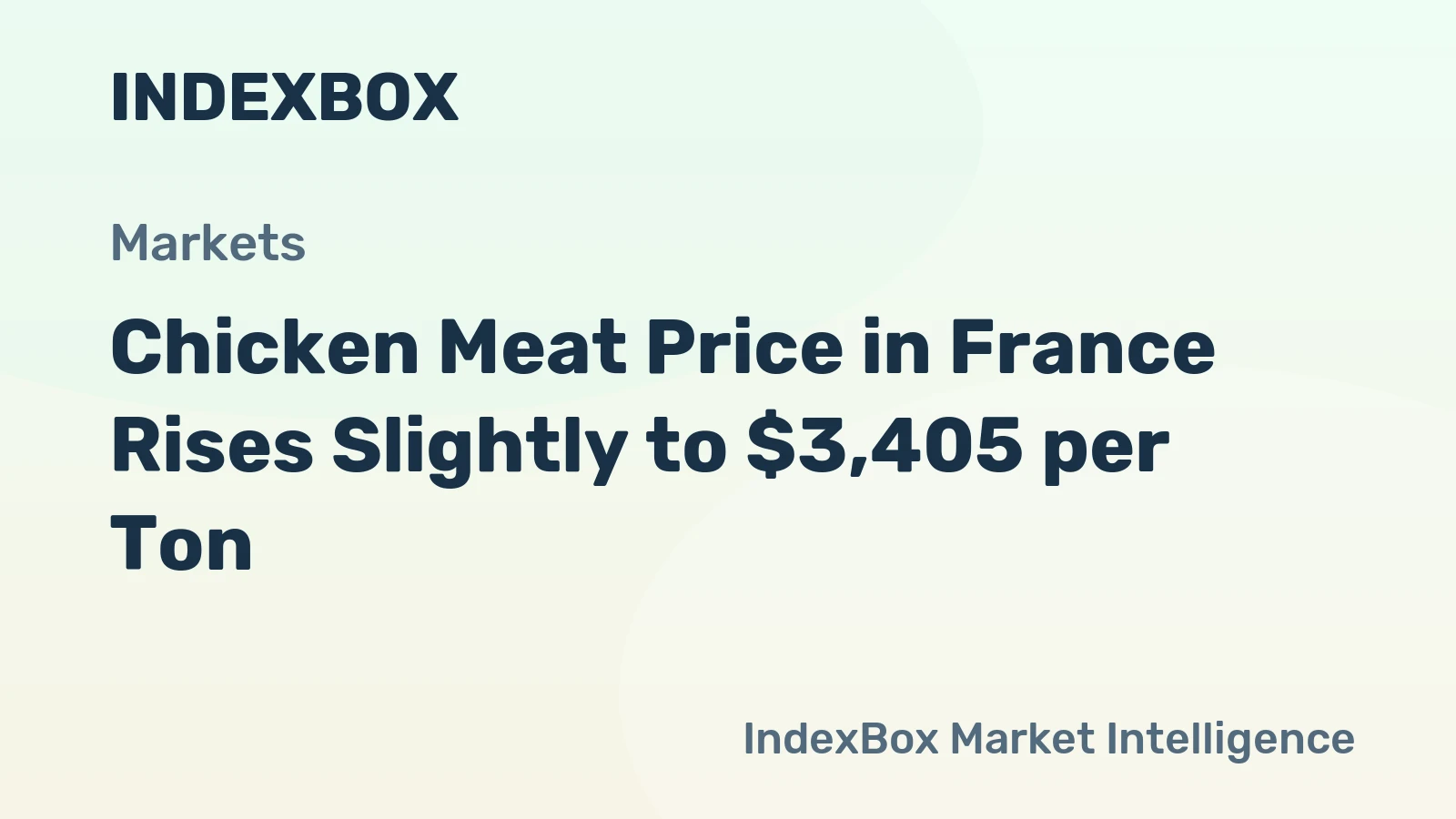Chicken Meat Price in France Rises Slightly to $3,405 per Ton
