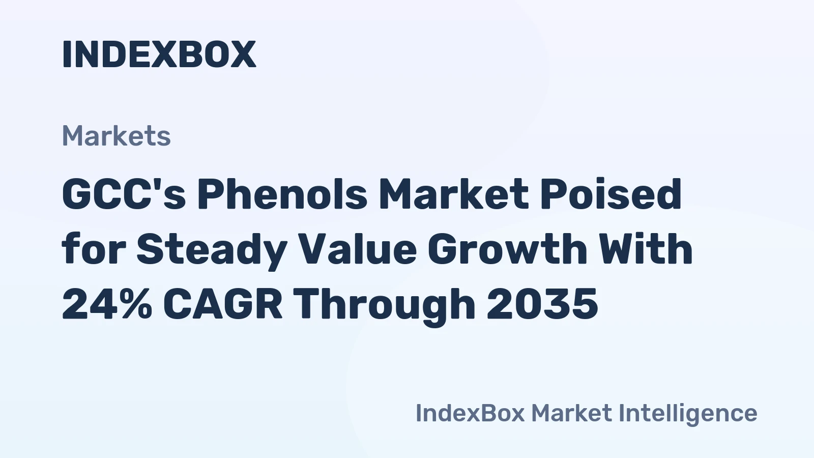 GCC's Phenols Market Poised for Steady Value Growth With 24% CAGR Through 2035
