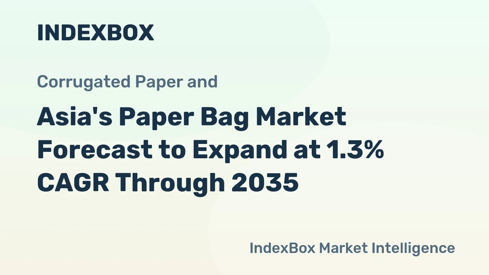 Asia's Paper Bag Market Forecast to Expand at 1.3% CAGR Through 2035