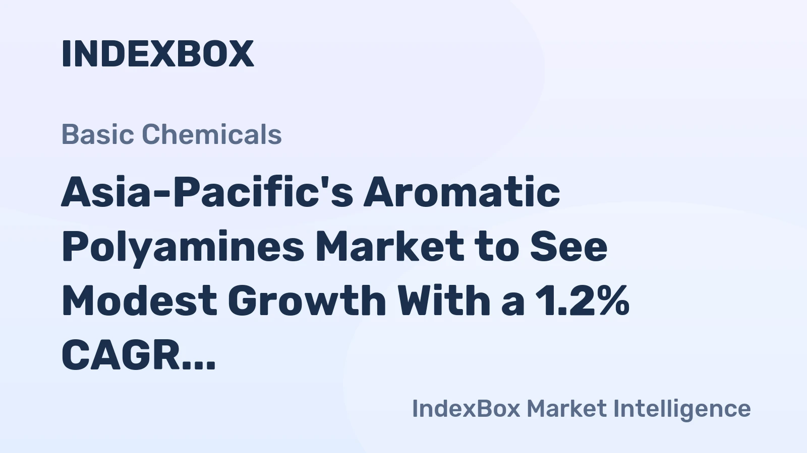Asia-Pacific's Aromatic Polyamines Market to See Modest Growth With a 1.2% CAGR in Value